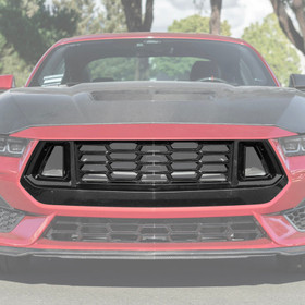EOS Front Upper Grille Insert - Gloss Black - 2024+ Ford Mustang (GRILL ...