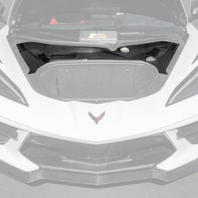 EOS Carbon Fiber Front Trunk Trim Kit - Upper - C8 Corvette (VENT-945-BKCF)