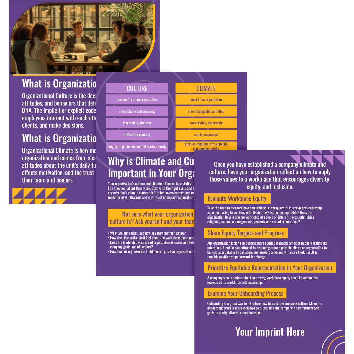 Culture, Climate, & DEI Edu-Display Graphics Onl