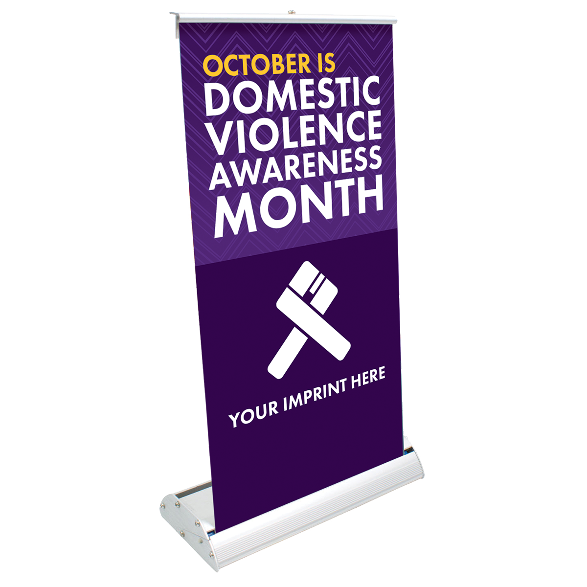 Domestic Violence Awareness Mini Retract-A-Banner