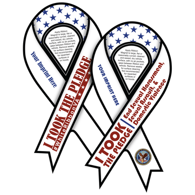 Pledge Ribbon Car Magnet