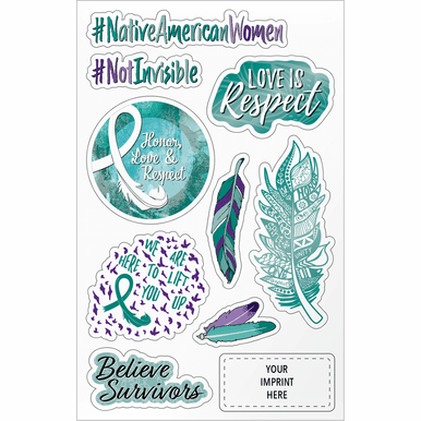 Sexual Assault Awareness Tech Decals - Native