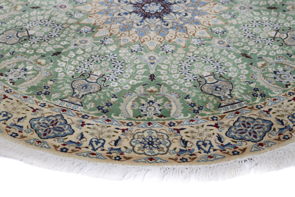 Nain Fine Round Persian Rug (Ref 823) 176cm Diameter - Persian Rug Co.