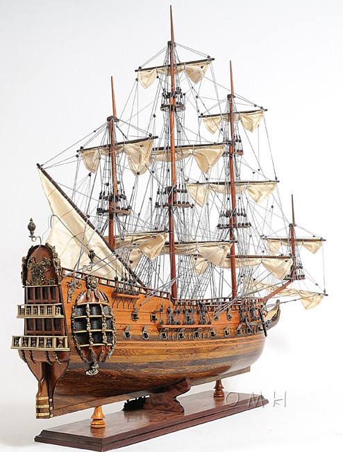 HMS Fairfax Royal Navy Wooden Tall Ship Model Sailboat 35" Boat ...