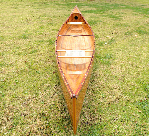 Cedar Wood Strip Built Canoe 18' Boat Without Ribs Woodenboat USA ...