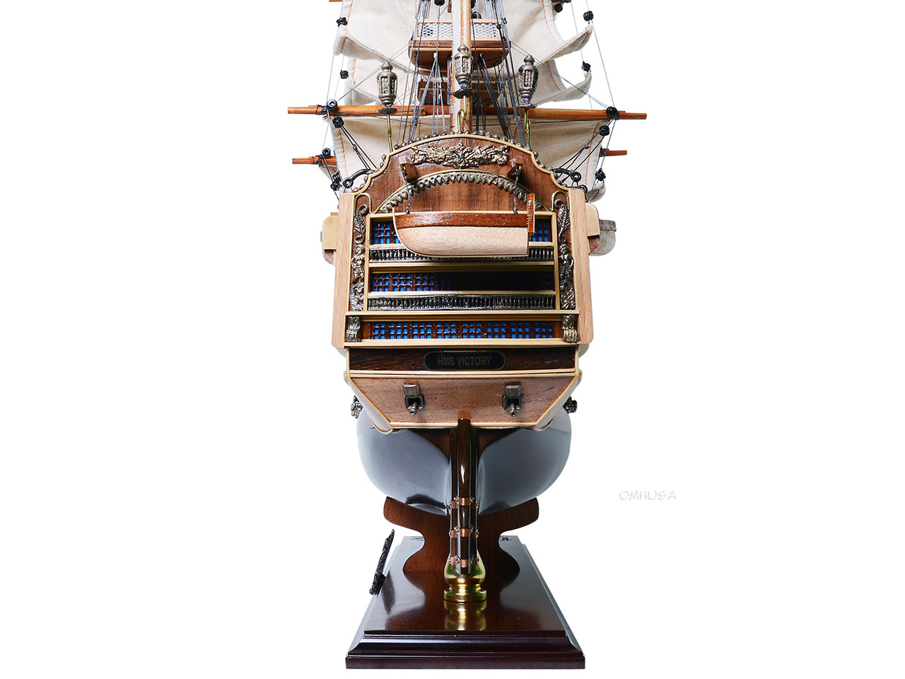 HMS Victory Full Blowing Sails Wood Model 30 HMS Victory Full Blowing Sails Wood Model 30