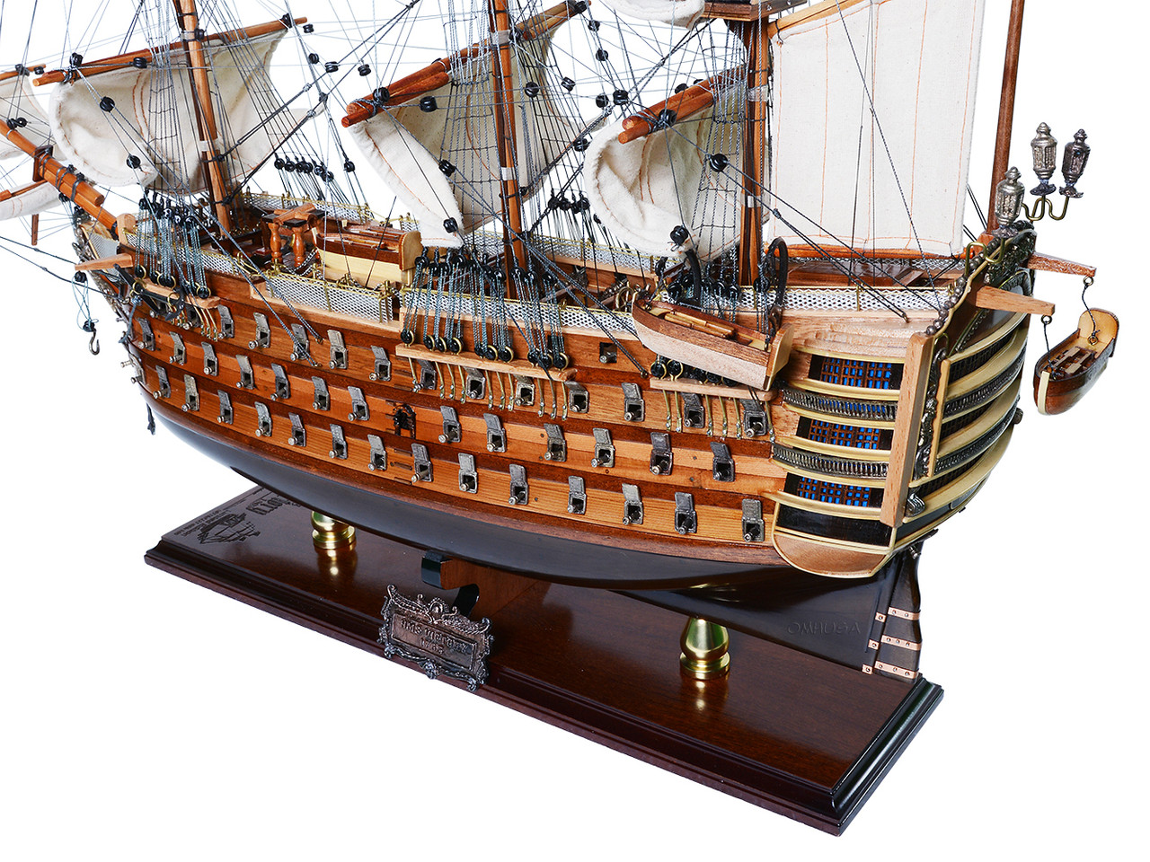 HMS Victory Full Blowing Sails Wood Model 30 HMS Victory Full Blowing Sails Wood Model 30