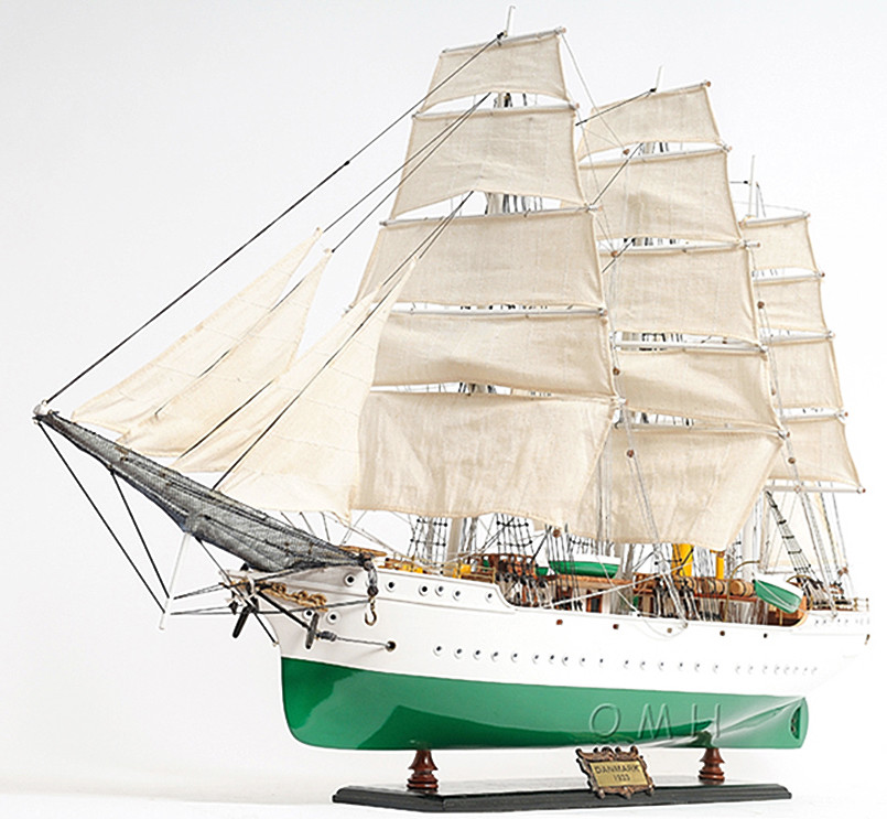Danmark Training Tall Ship Wooden Model 34" Denmark Navy - CaptJimsCargo