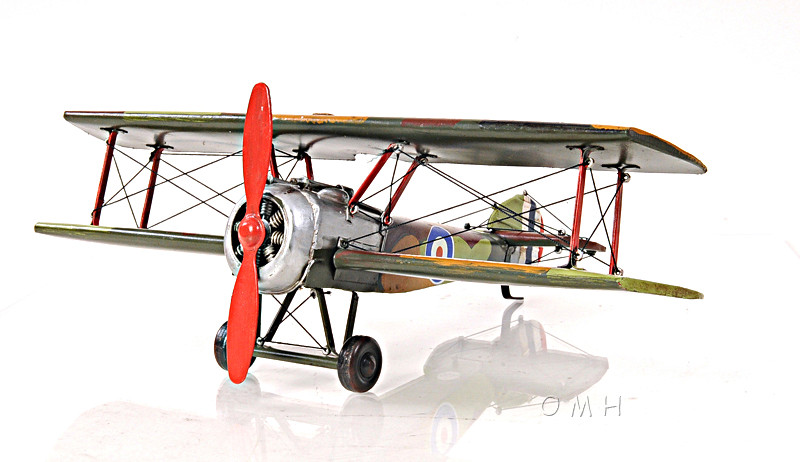 British Sopwith Camel F.1 Biplane Metal Desk Model 10" Airplane Decor ...