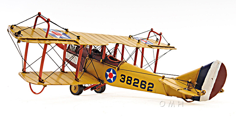Curtis JN-4 Jenny Biplane Metal Desk Top Model 11" WW1 Airplane ...