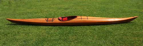 Cedar Wood Strip Built Kayak Wooden 17' Woodenboat USA - CaptJimsCargo