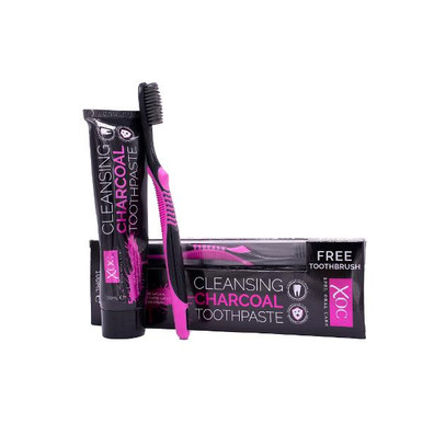 XOC Cleansing Charcoal Toothbrush + Toothpaste 100mL