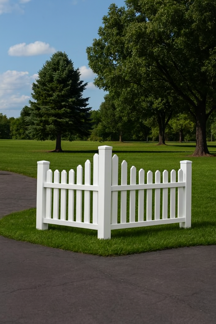 Classic Picket Accent - Corner Fence - National Metal Industries Inc - B2B
