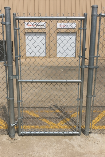 Industrial Chain Link Single Walk Gate Frame - National Metal ...