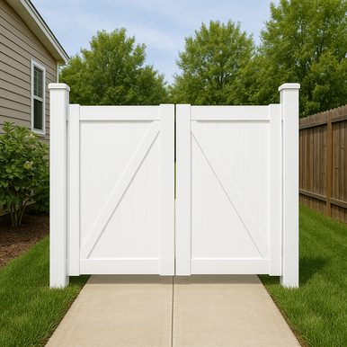 EZ-Pak - Economy Privacy Double Gate (6" Board) - National Metal ...