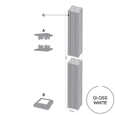 Aluminum Structural Column Post - National Metal Industries Inc - B2B