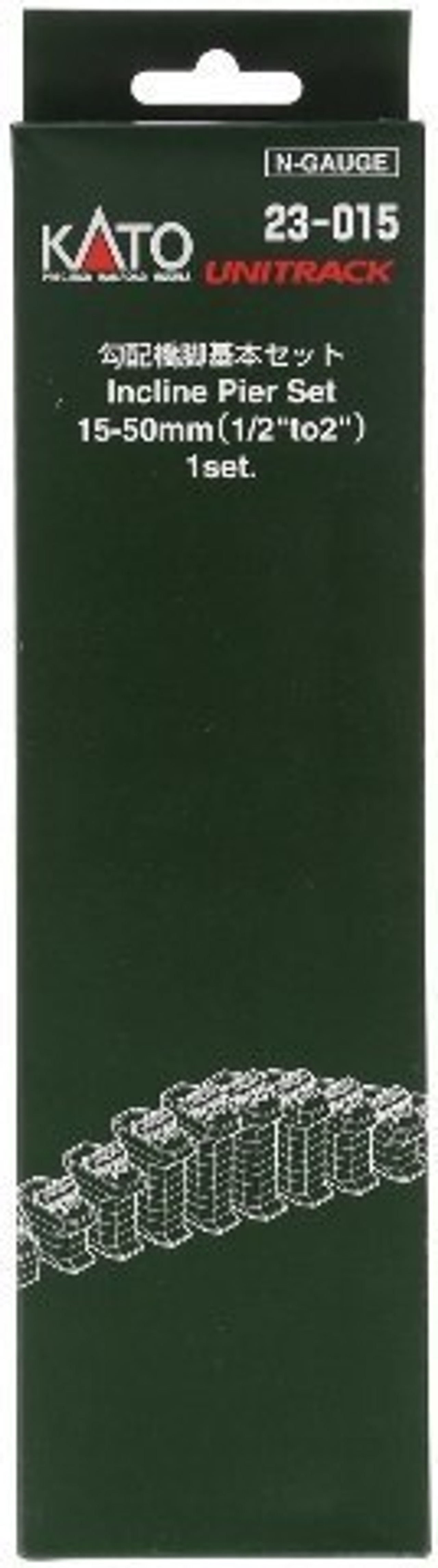 Kato 23-015 N 1/2" to 2" Incline Pier Set - Crazy Model Trains