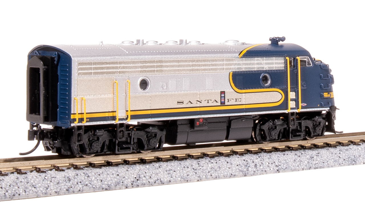 Broadway Limited 7764 N Scale ATSF EMD F7A Bluebonnet Diesel Locomotive #335 - Crazy Model Trains