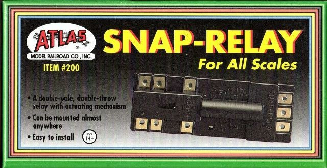 Atlas 200 HO & N Snap Relay - Crazy Model Trains