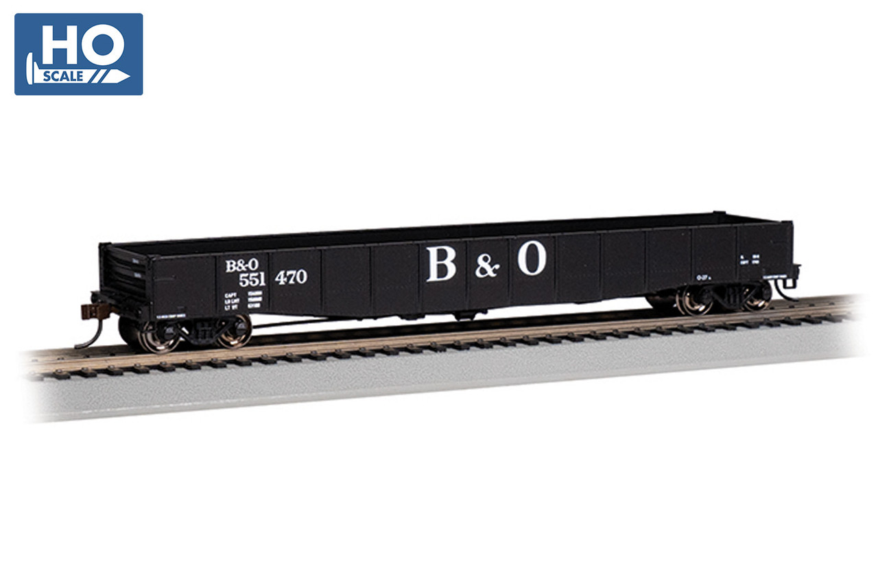 Bachmann 74802 HO Scale Baltimore & Ohio 50'6" Drop End Gondola #551470 ...