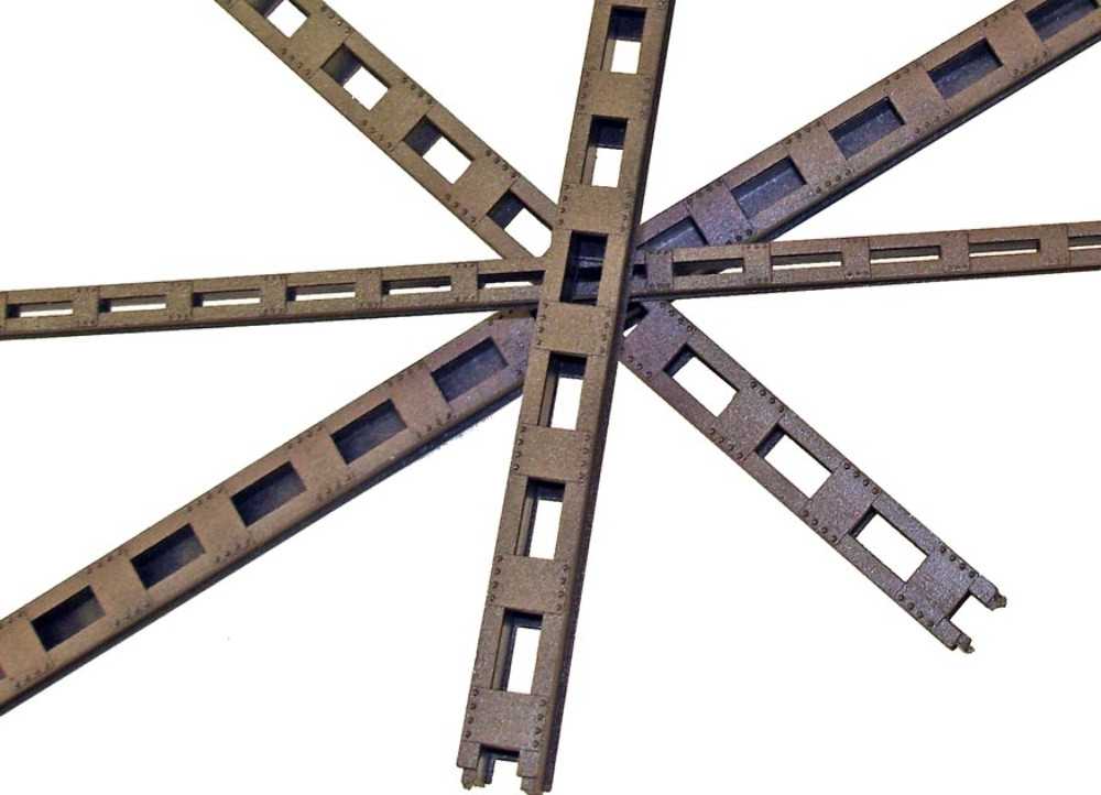 Central Valley Model Works 19065 HO Scale Standard 24 Inch Gusseted Box ...