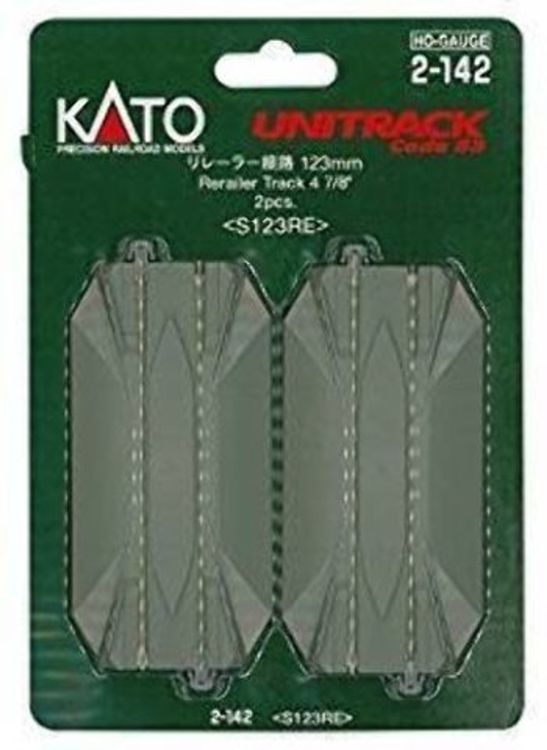 Kato 2-142 HO Scale 123MM ROAD CROSSING TRACK - Crazy Model Trains