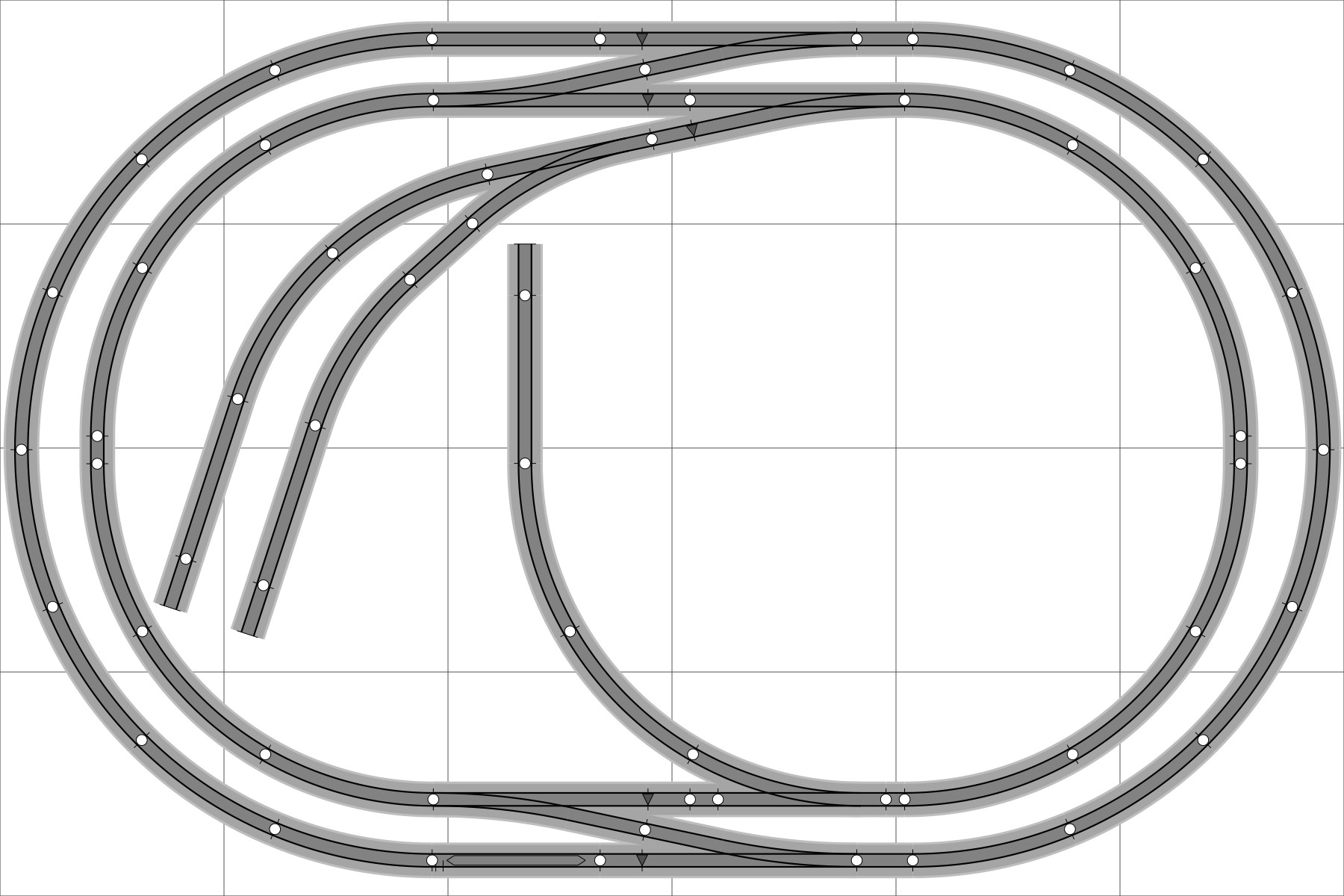 Bachmann E-Z Track Train Layout #020 Train Set HO Scale 4' X 6' Wire ...