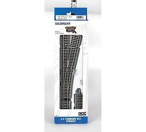 Bachmann 44133 HO Scale E-Z Command #5 DCC Turnout Right - Crazy Model ...