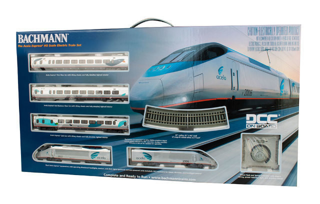 Bachmann 01205 HO Scale Acela Set Amtrak Train Set - Crazy Model Trains