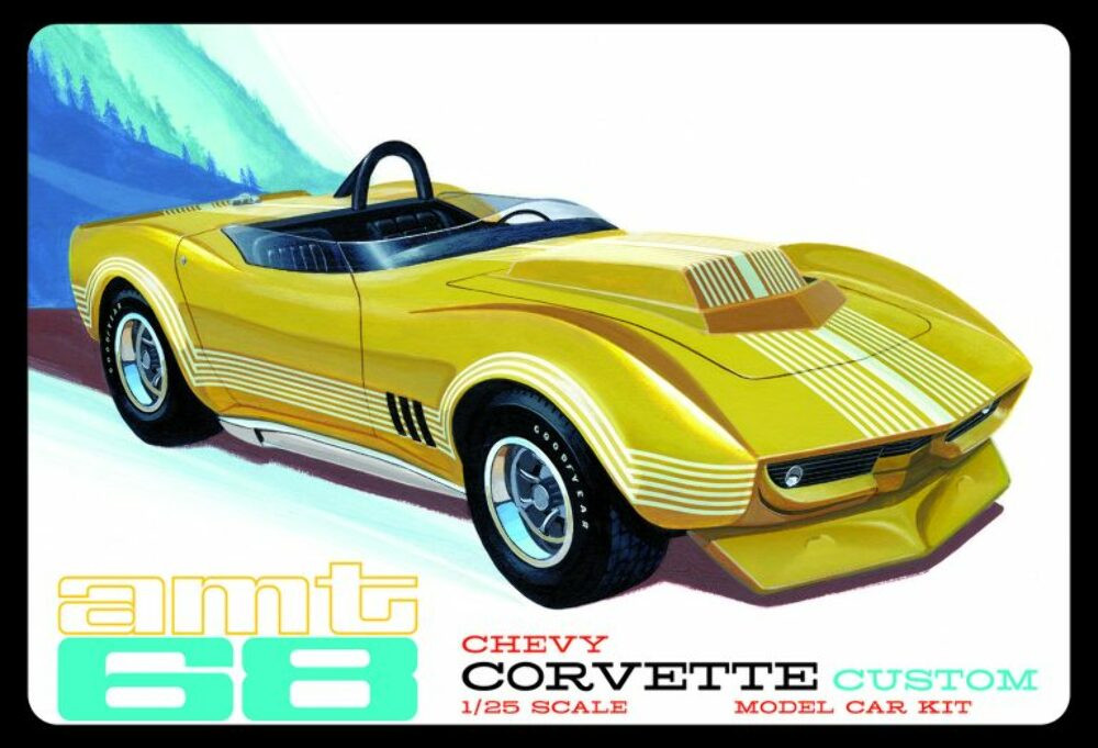 AMT Models 1236 '1:25 Scale 1968 Chevy Corvette Custom Model Kit ...