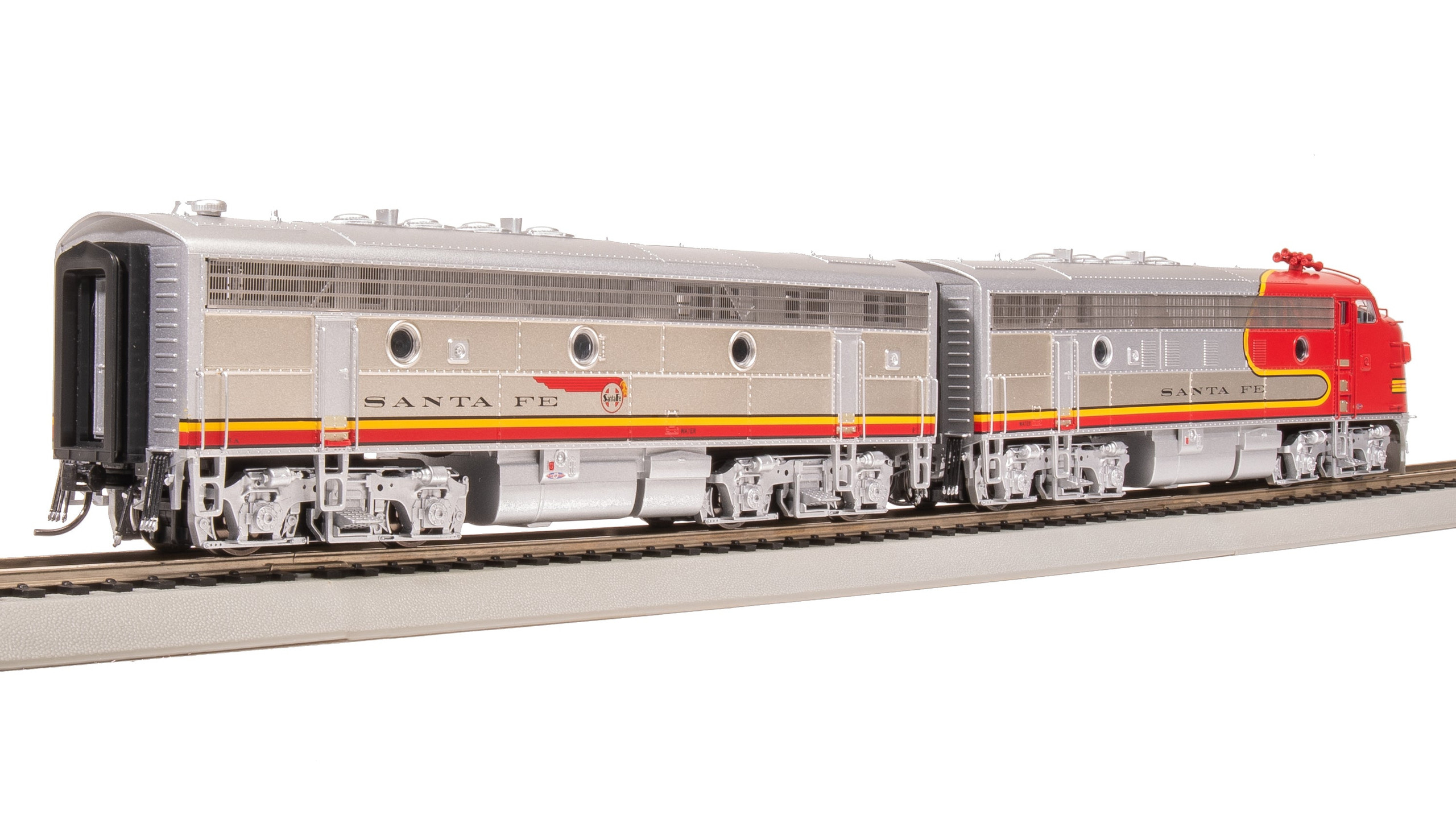 Broadway Limited 8160 HO ATSF EMD F3 A/B Warbonnet Scheme 1960's Configuration 25L/25A - Crazy ...