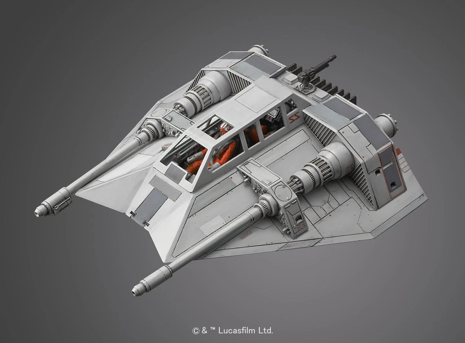 Bandai 2378867 1:48 Scale Star Wars Snowspeeder Plastic Model Kit ...