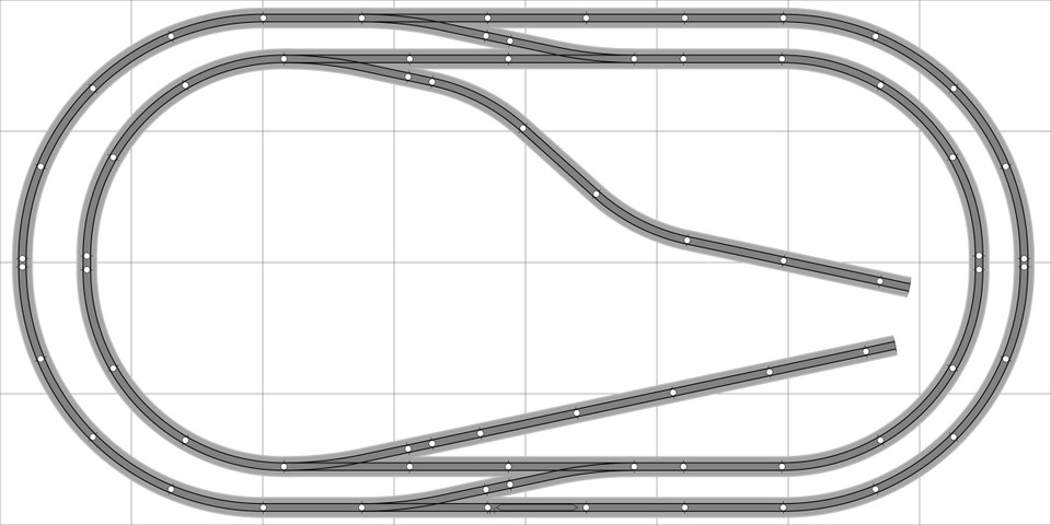 Bachmann E-Z Track Train Layout #001
