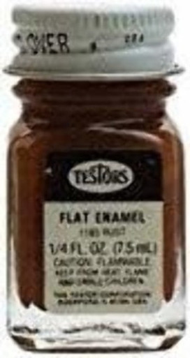 Testors 1185TT FLAT RUST ENAMEL - Crazy Model Trains