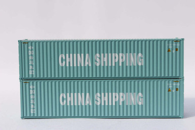 Jacksonville 405076 N Scale China Shipping CCLU 40' HC Containers (2 ...
