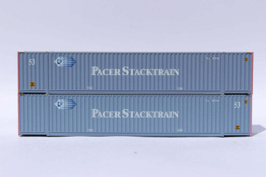 Jacksonville 535022 N Scale Pacer Stacktrain 53' High Cube Containers ...