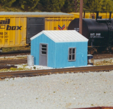 Pikestuff 0005 HO Scale Yard Utility Building Kit - Crazy Model Trains