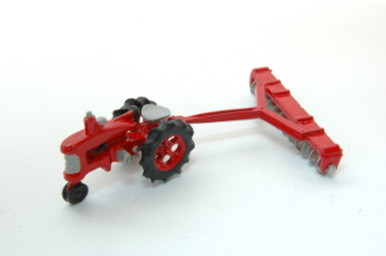 JL Innovative Design 343 HO Scale Tractor and 12 Bottom Disc Harrow ...