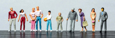 Rock Island Hobby RIH061108 O Scale 10 Pre Painted Standing People ...