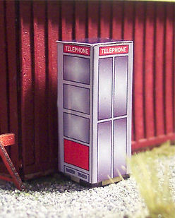 Osborn Model Kits 1088 HO Scale Phone Booth (Pack of 4) - Crazy Model ...