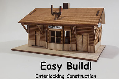 Osborn Model Kits 1119 HO Scale Paul s Depot (Wood Kit) - Crazy Model ...