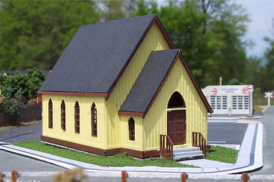 Osborn Model Kits 3030 N Scale Church (Wood Kit) - Crazy Model Trains