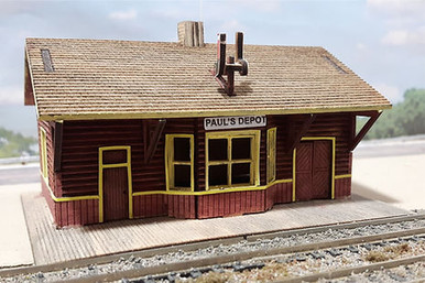 Osborn Model Kits 3119 N Scale Paul s Depot (Wood Kit) - Crazy Model Trains