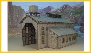 Rslaserkits 2004B HO Scale Single Stall Engine House Without Doors ...