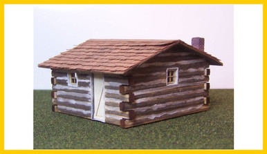 Rslaserkits 2016 HO Scale Log Cabin (Wood Kit) - Crazy Model Trains
