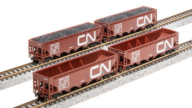 Broadway Limited 7434 N Scale CN ARA 70-Ton Quad Hopper Fantasy Paint ...