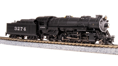 Broadway Limited 7830 N Scale ATSF USRA Heavy Mikado Steam Locomotive #3274 - Crazy Model Trains