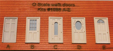 Rslaserkits 1988A O Scale Wall Doors #96 - Crazy Model Trains
