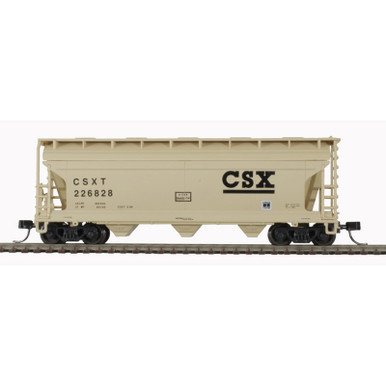 Atlas 50006114 N Scale CSX TMAN 3560 Covered Hopper #226814 - Crazy Model Trains