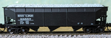 Bluford Shops 74214 N Scale Soo Line Black Hopper #68599 - Crazy Model ...